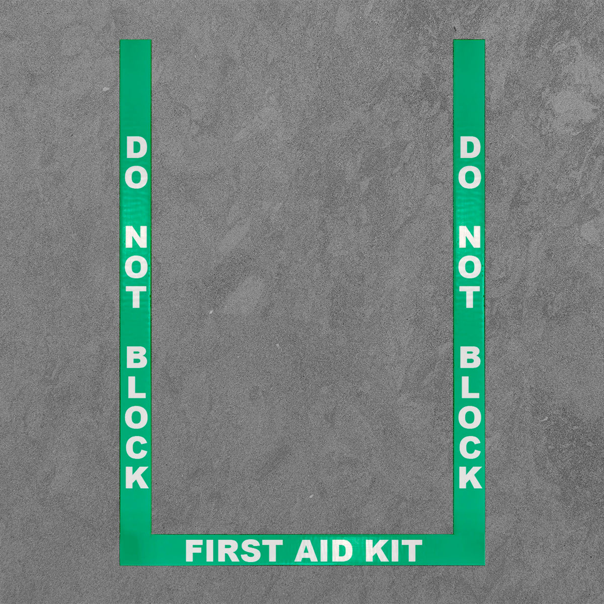Superior Mark® First Aid Border, 2'', Green Bkgd / White Text, (2) 36 ...
