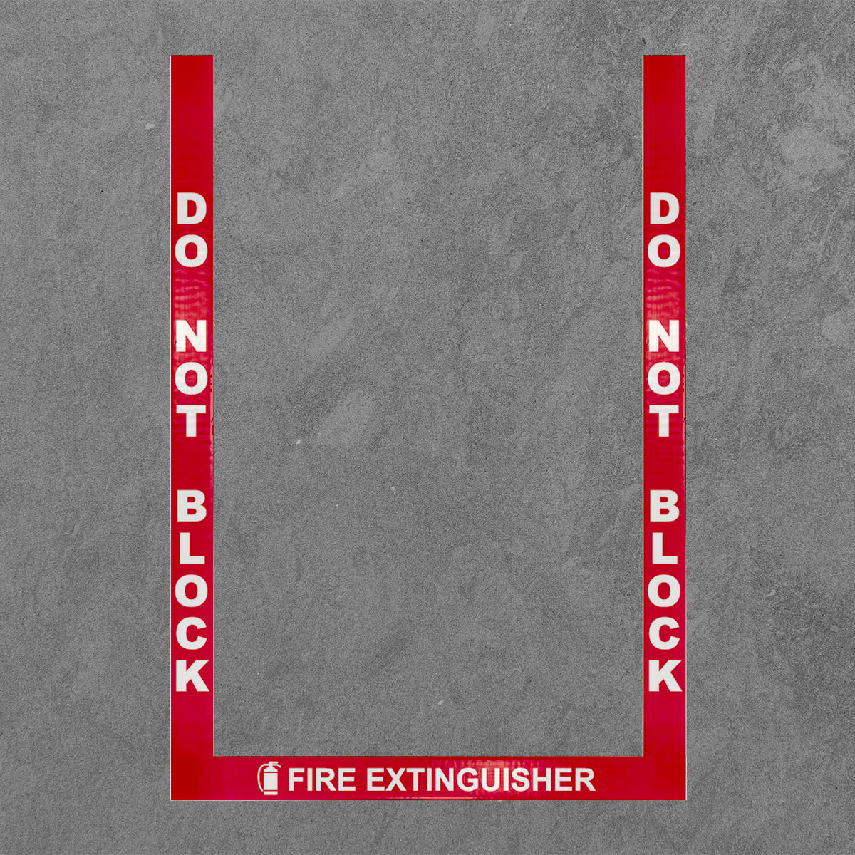 Superior Mark® Fire Extinguisher Border, 2'', (2) 36'' strips, (1) 24 ...