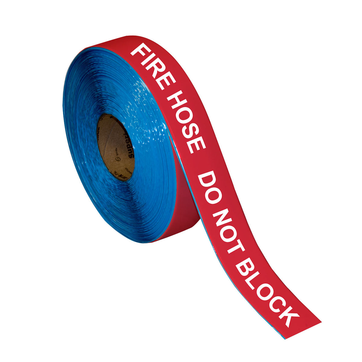 Superior Mark® Floor Tape, 2'' x 100', FIRE HOSE DO NOT BLOCK ...