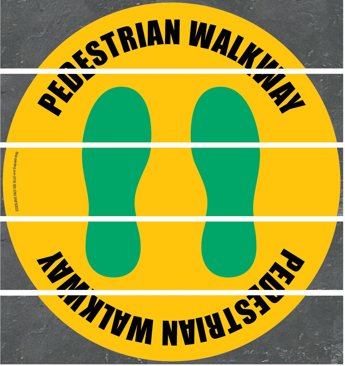 Floor Sign, Superior Mark, Pedestrian Walkway, 17.5 ...
