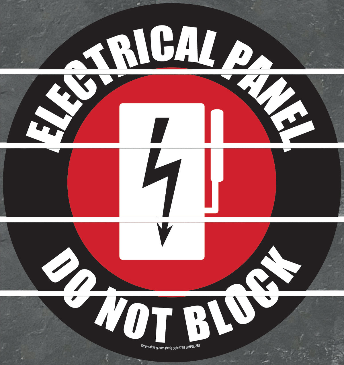 Floor Sign, Rubber, Electrical Panel Do Not Block, 17.5 ...