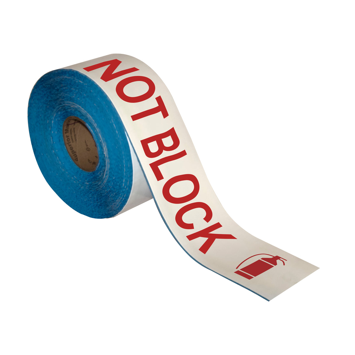 Superior Mark® Floor Tape-4''x100'-FIRE EXTINGUISHER DO NOT BLOCK ...
