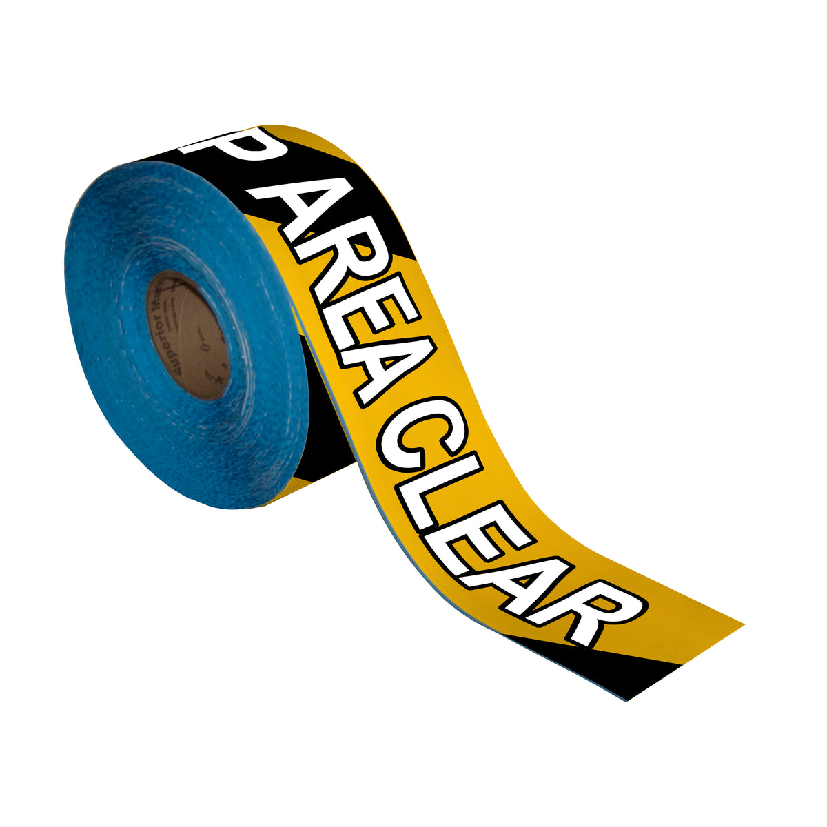 Superior Mark® Floor Tape, 4'' x 100', KEEP AREA CLEAR Hazard ...