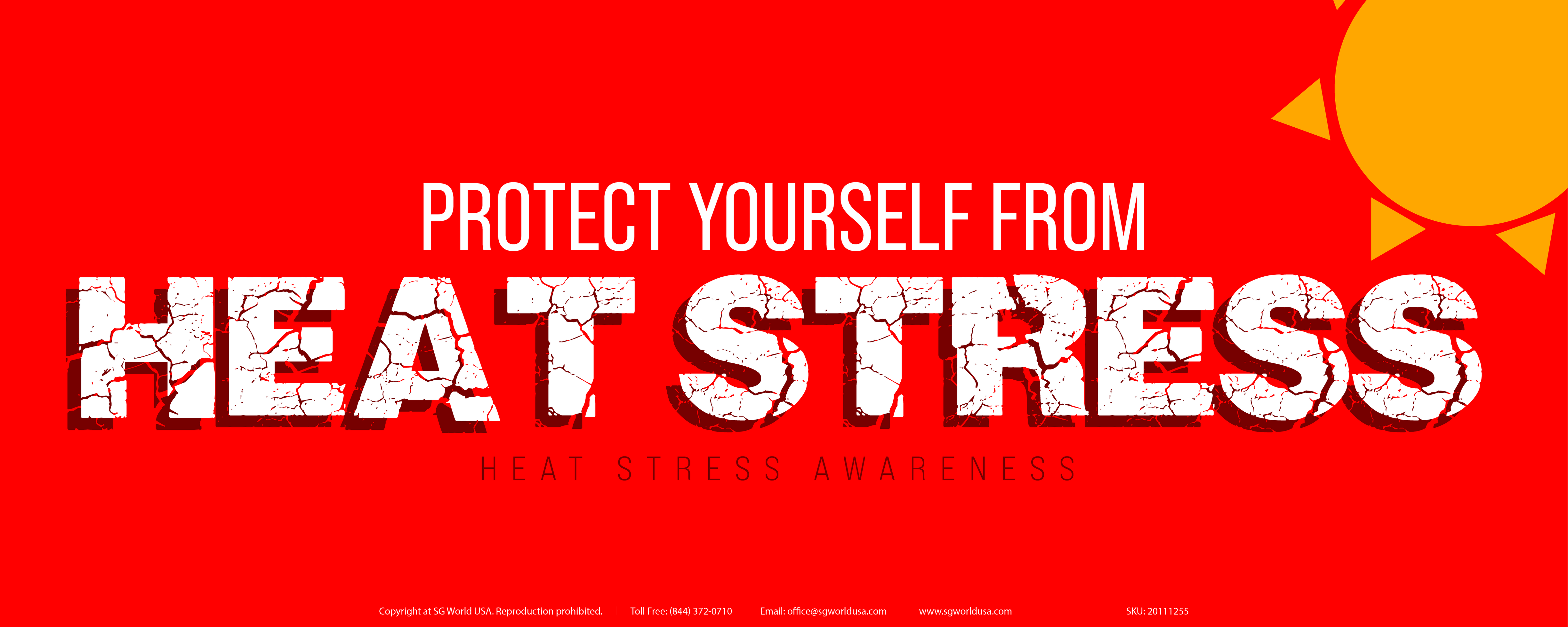 Heat Stress Awareness - Protect Yourself from Heat Stress Banner ...