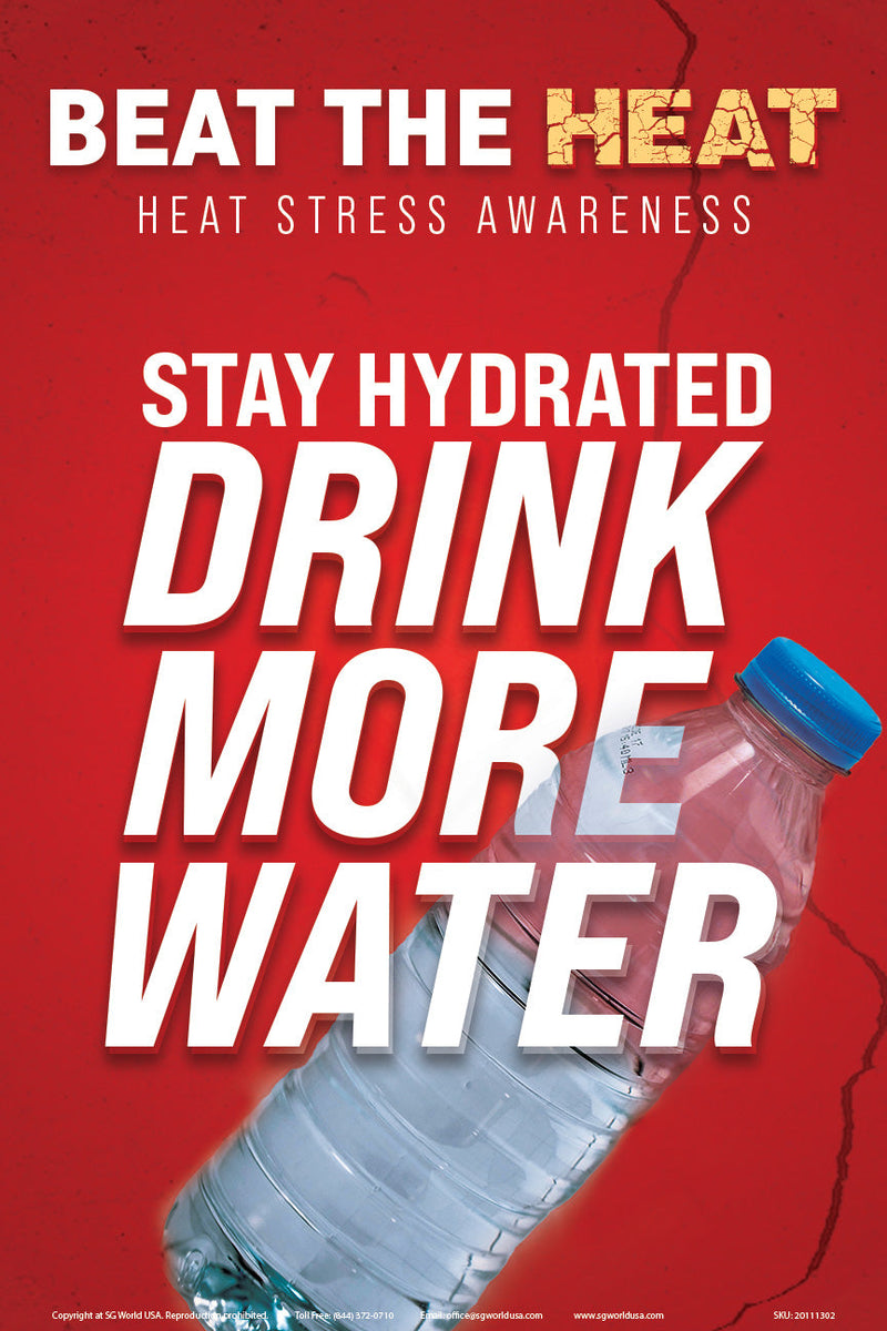 Heat Stress Awareness - Drink More Water Heat Stress Signs ...