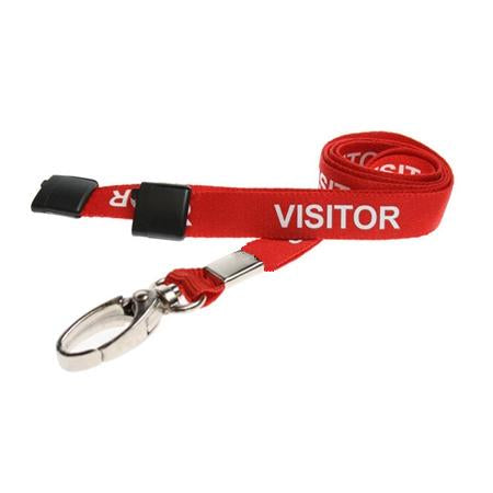 Visitor Pre-Printed Lanyard (per Pack of 10) — makesafetyvisible.com