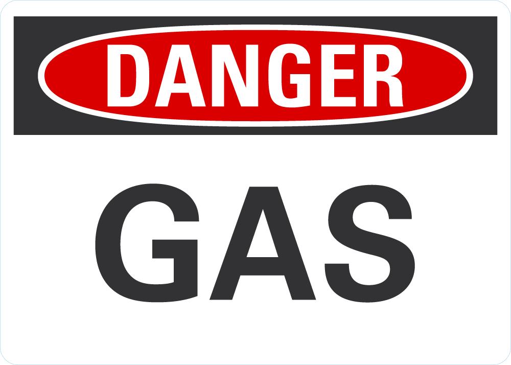 DANGER GAS Sign — makesafetyvisible.com
