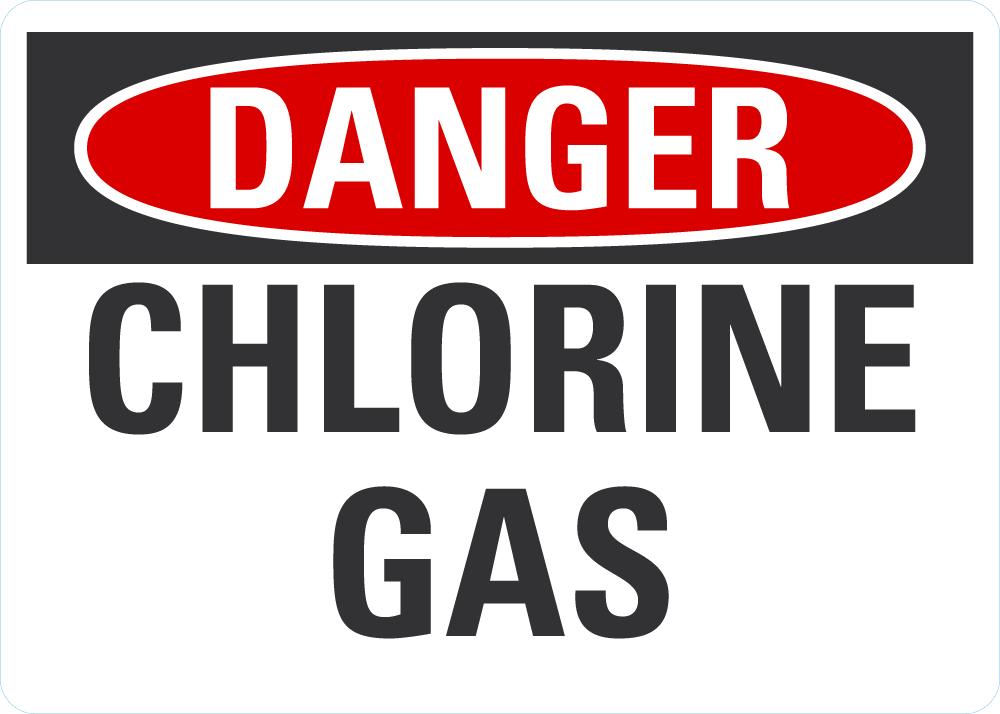 DANGER Chlorine Gas Sign — makesafetyvisible.com