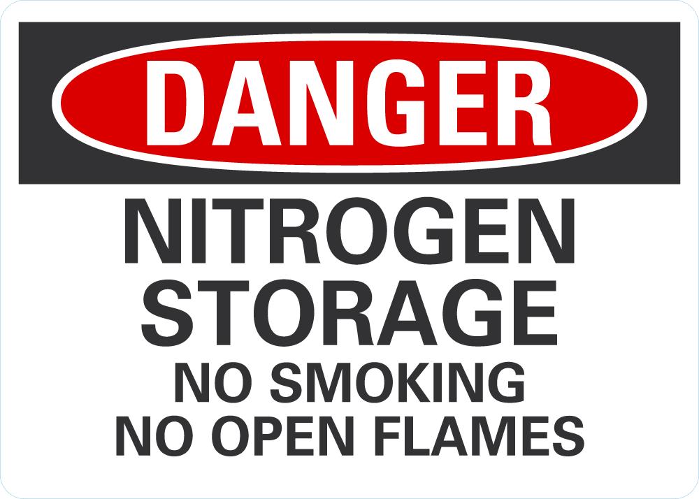 DANGER Nitrogen Storage Sign — makesafetyvisible.com