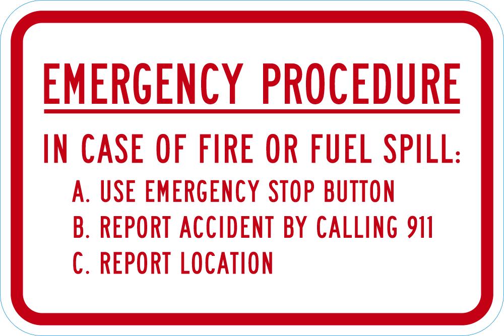 Emergency Procedure Sign — makesafetyvisible.com